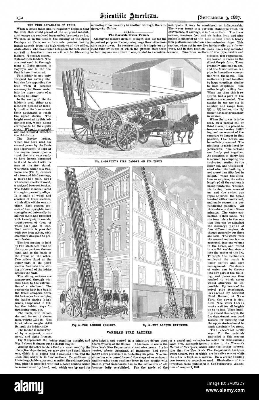 THE FIRE APPARATUS OF PARIS. Fig. 2THE LADDER UPRIGHT. Fig. 8THE LADDER ...