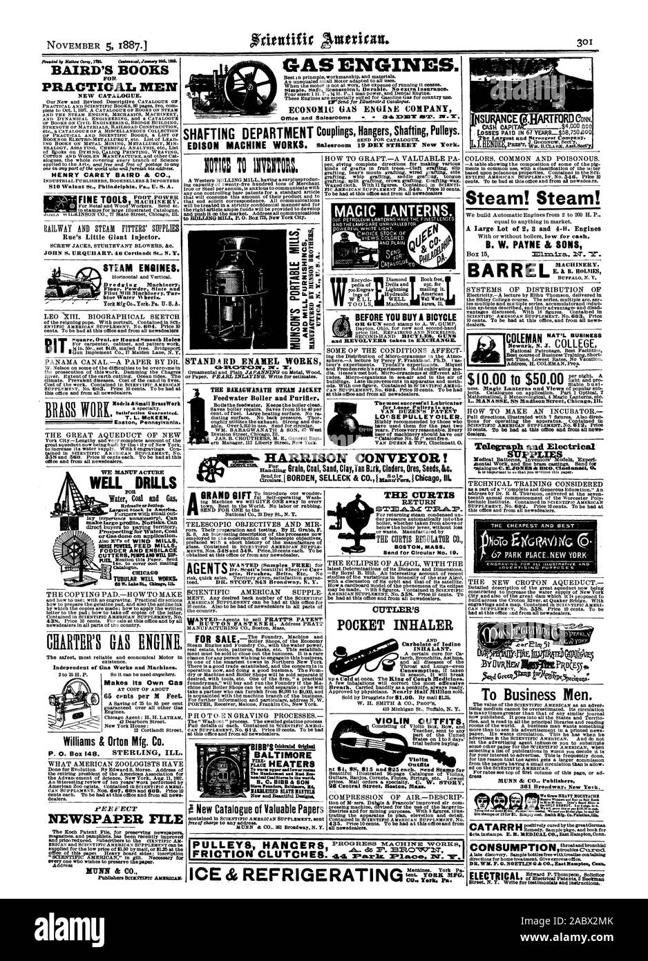 1887 patent Cut Out Stock Images & Pictures - Alamy