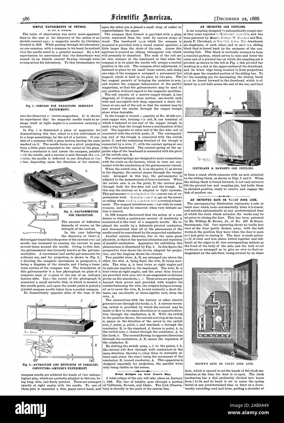 Parallel conductors amperes experiment hi-res stock photography and ...