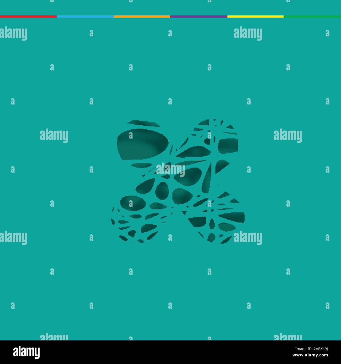 Cutout character from a fontset, vector Stock Vector Image & Art - Alamy