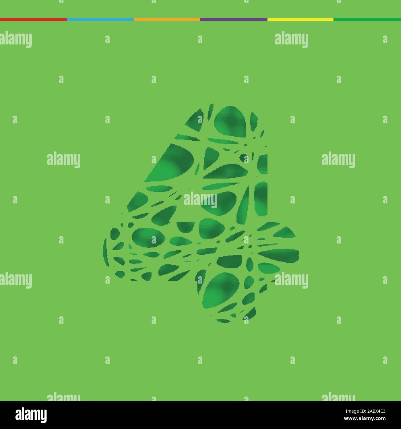 Cutout character from a fontset, vector Stock Vector Image & Art - Alamy