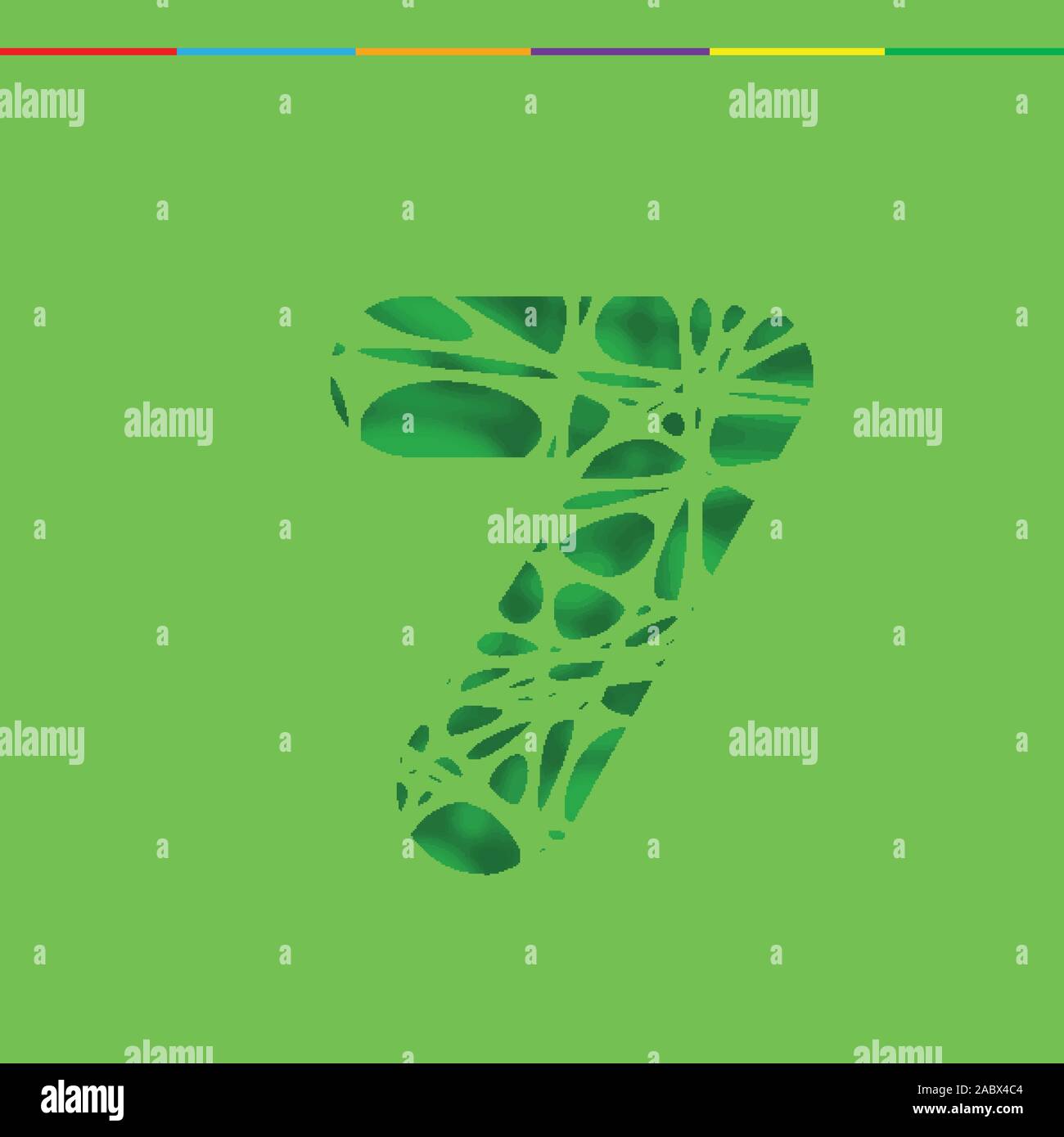 Cutout character from a fontset, vector Stock Vector Image & Art - Alamy