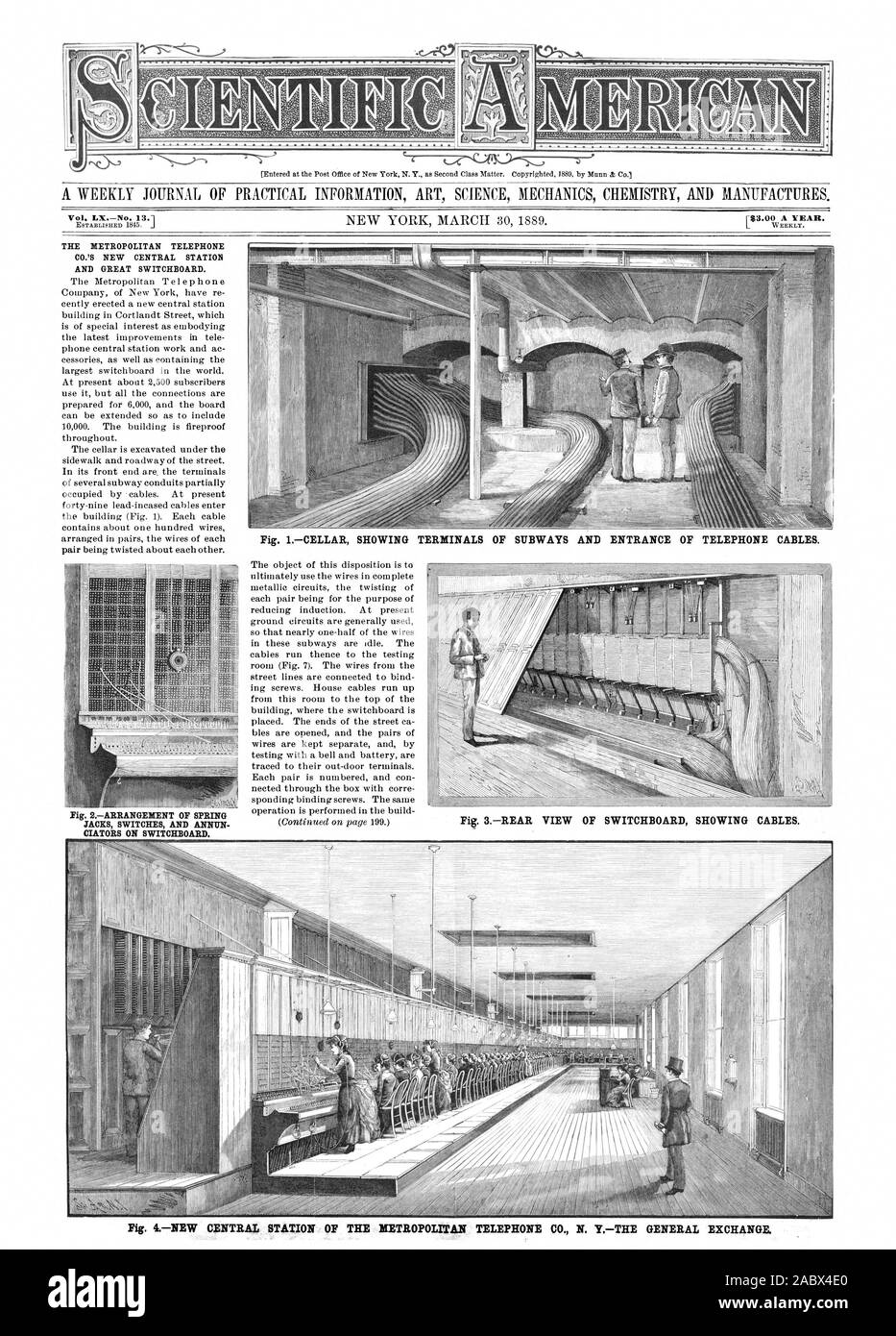 THE METROPOLITAN TELEPHONE CO.'S NEW CENTRAL STATION AND GREAT ...