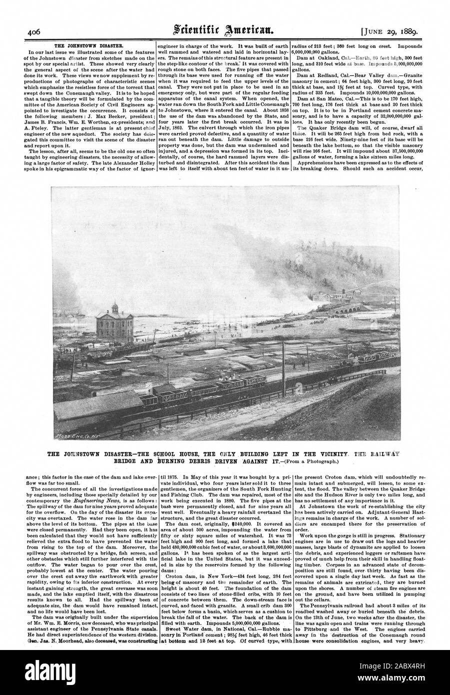 Johnstown disaster school house Cut Out Stock Images & Pictures - Alamy