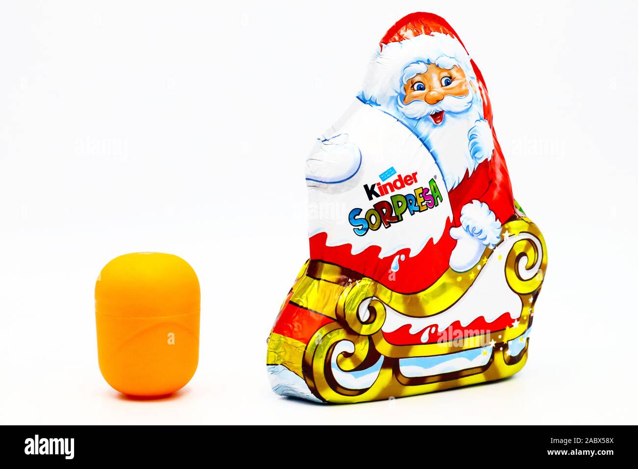 Kinder Surprise Chocolate Eggs Christmas-themed with Santa Claus ...