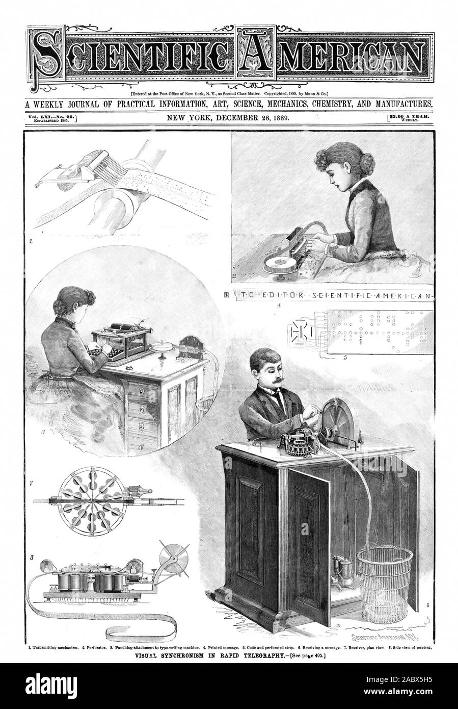 scientific american, 1889-12-28 Stock Photo - Alamy