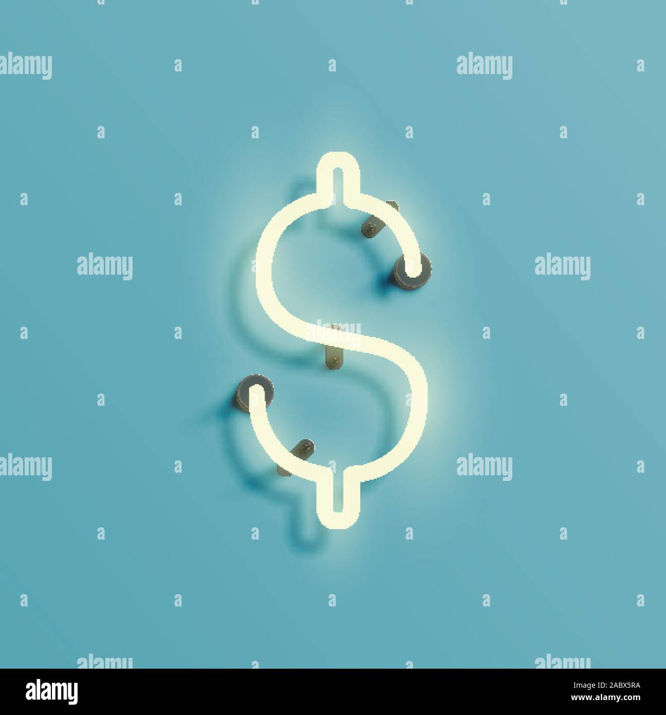 Neon dollar sign Stock Vector Images - Alamy