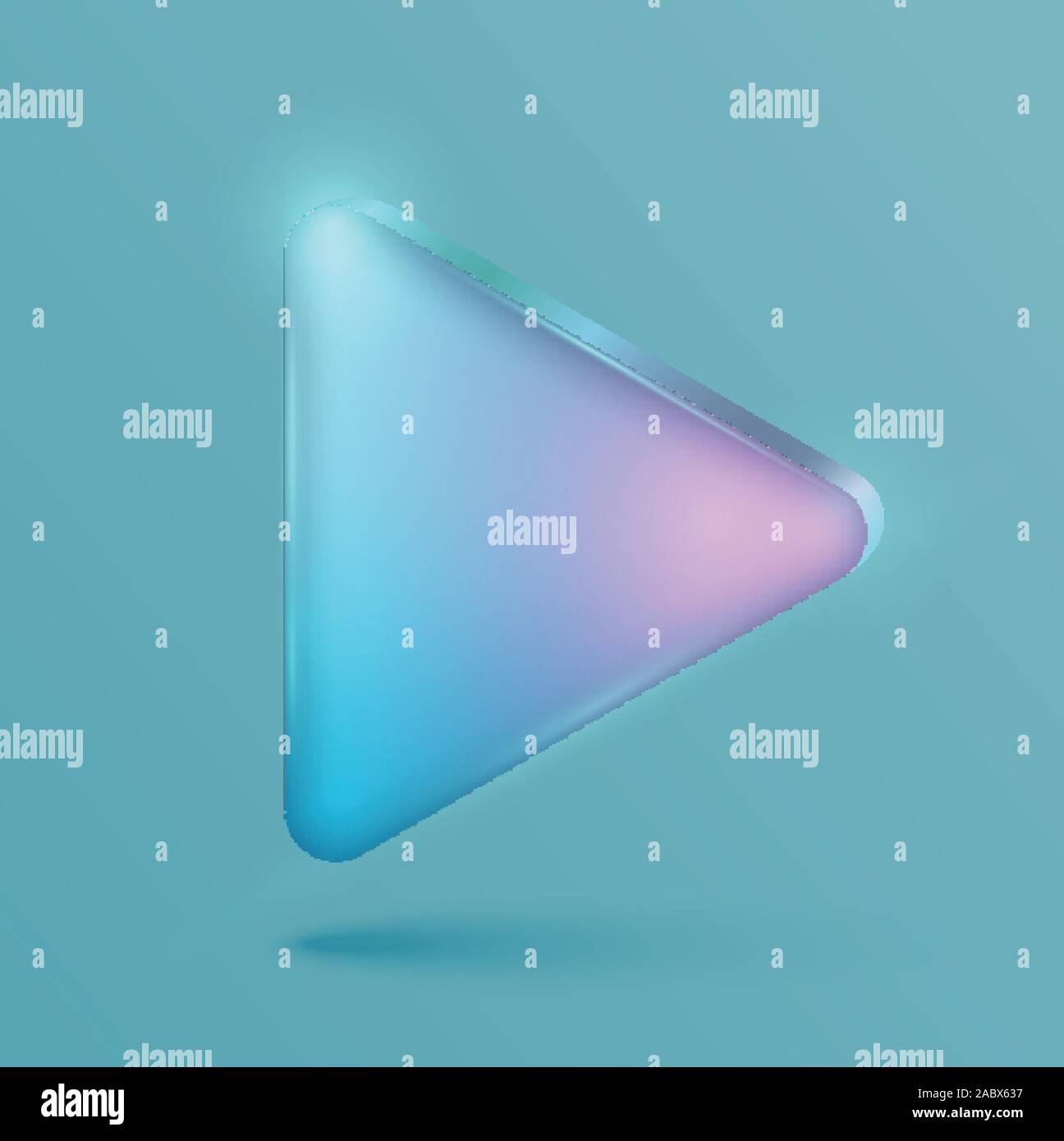 Neon realistic play button, vector Stock Vector Image & Art - Alamy