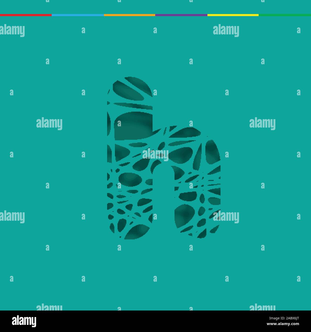 Cutout character from a fontset, vector Stock Vector Image & Art - Alamy