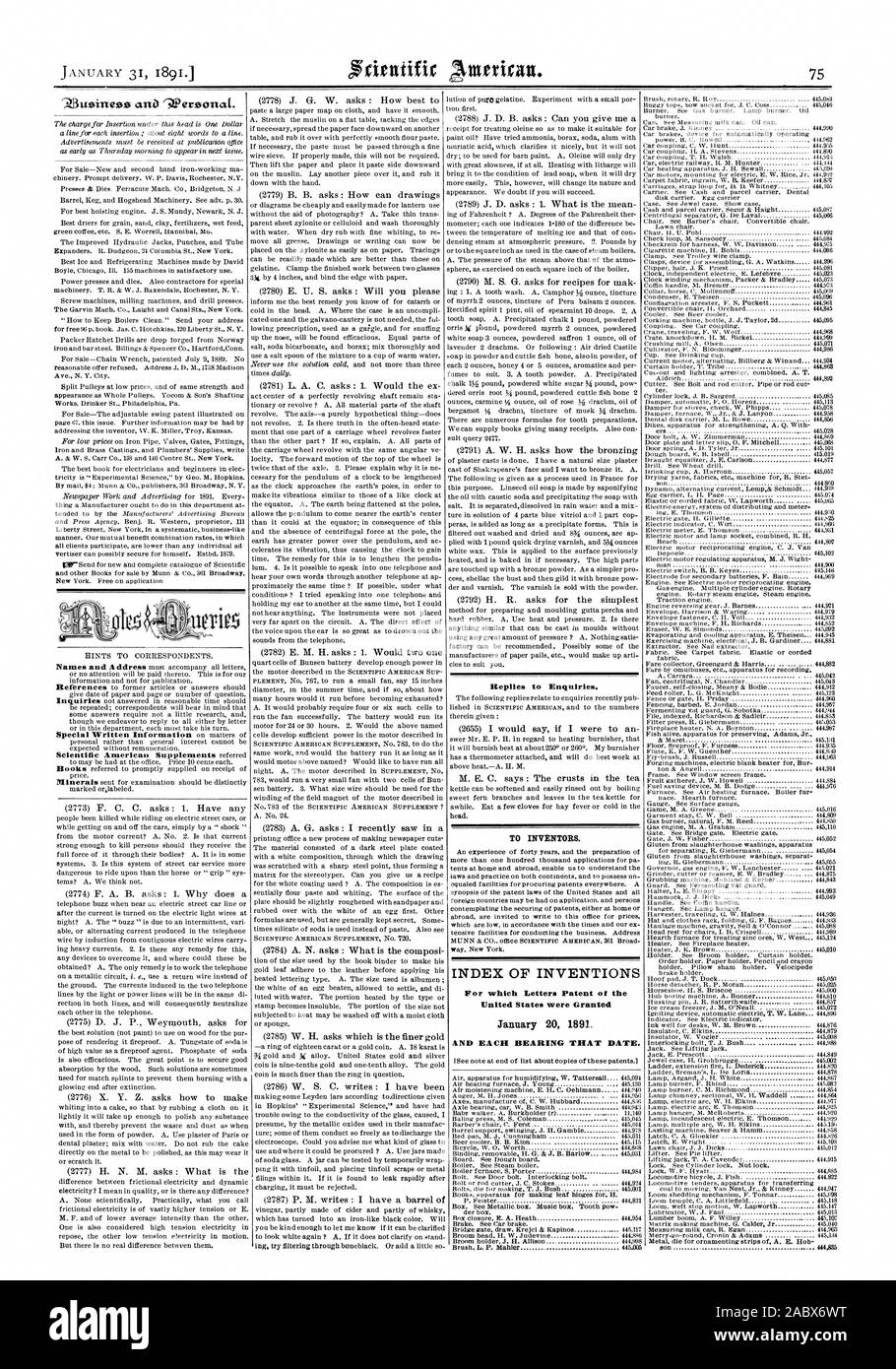 20 1891 Black and White Stock Photos & Images - Alamy