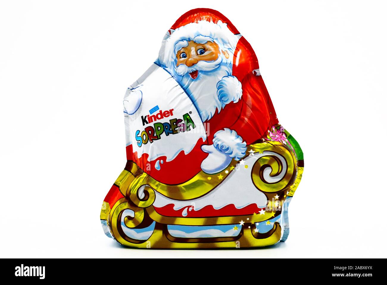 Kinder Surprise Chocolate Eggs Christmas-themed with Santa Claus ...