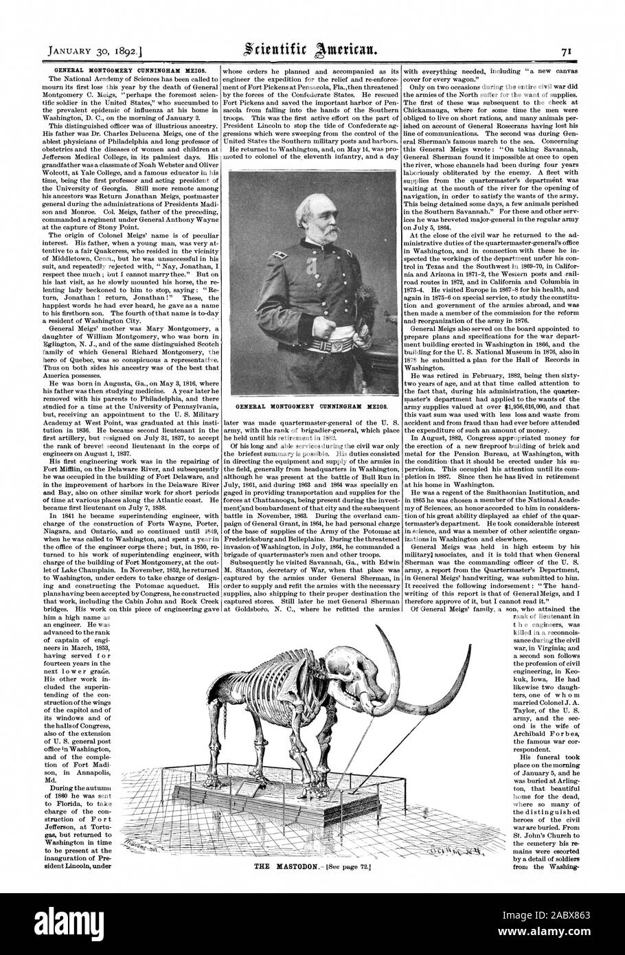 GENERAL MONTGOMERY CUNNINGHAM MEIGS. GENERAL MONTGOMERY CUNNINGHAM ...