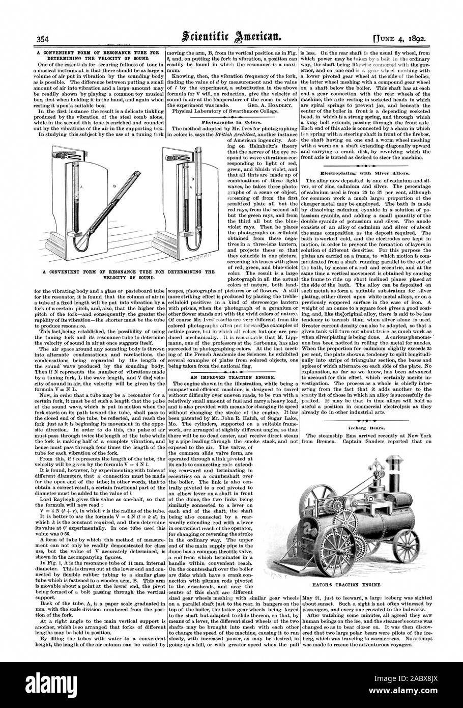 A CONVENIENT FORM OF RESONANCE TUBE FOR DETERMINING THE VELOCITY OF ...