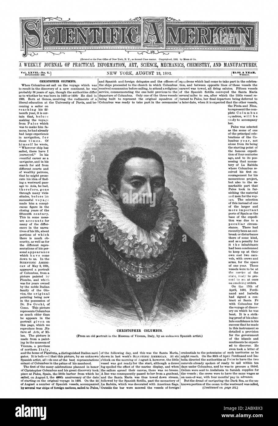 Christopher columbus journal Black and White Stock Photos & Images - Alamy