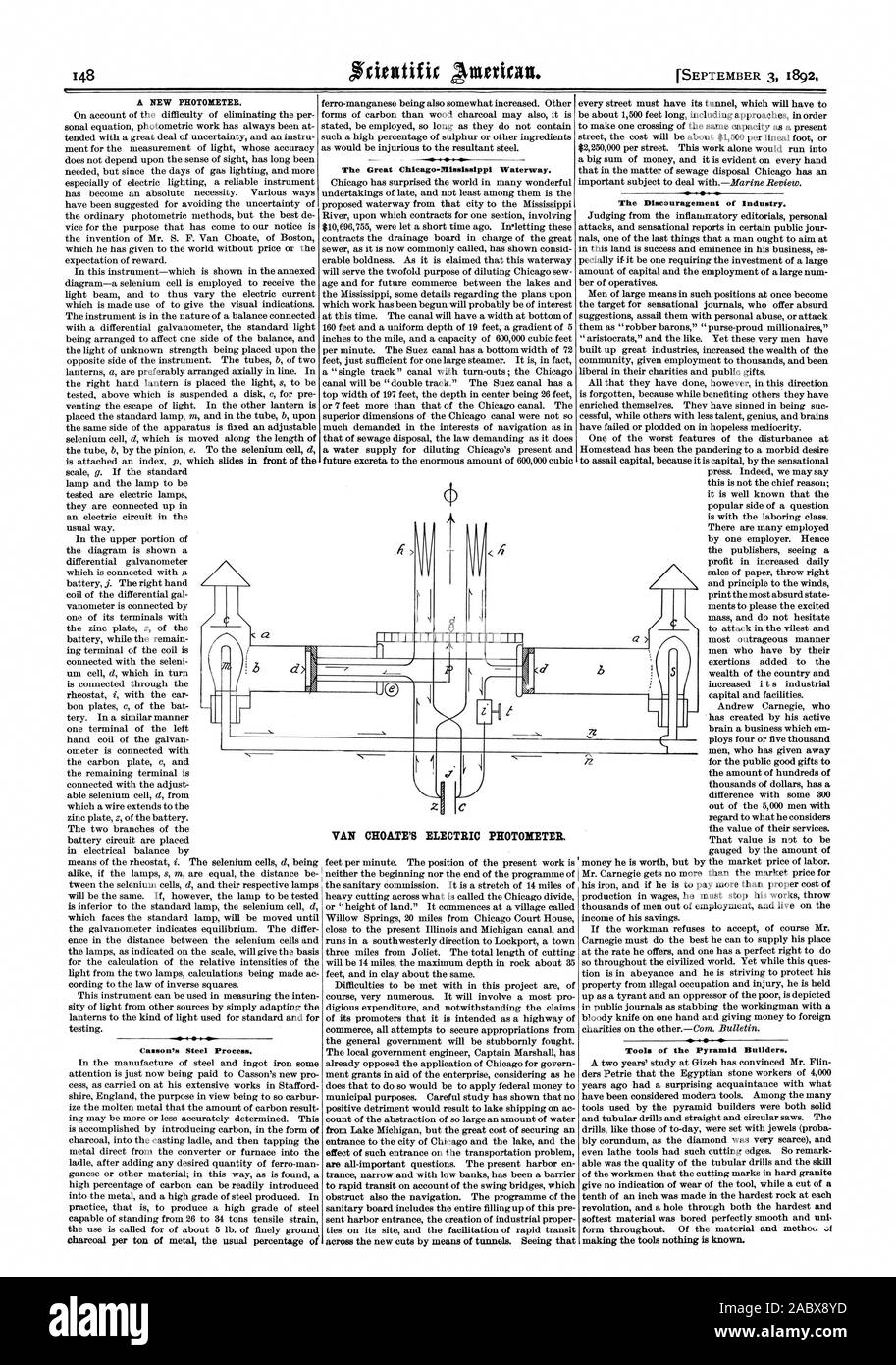 Van choates electric photometer hi-res stock photography and images - Alamy