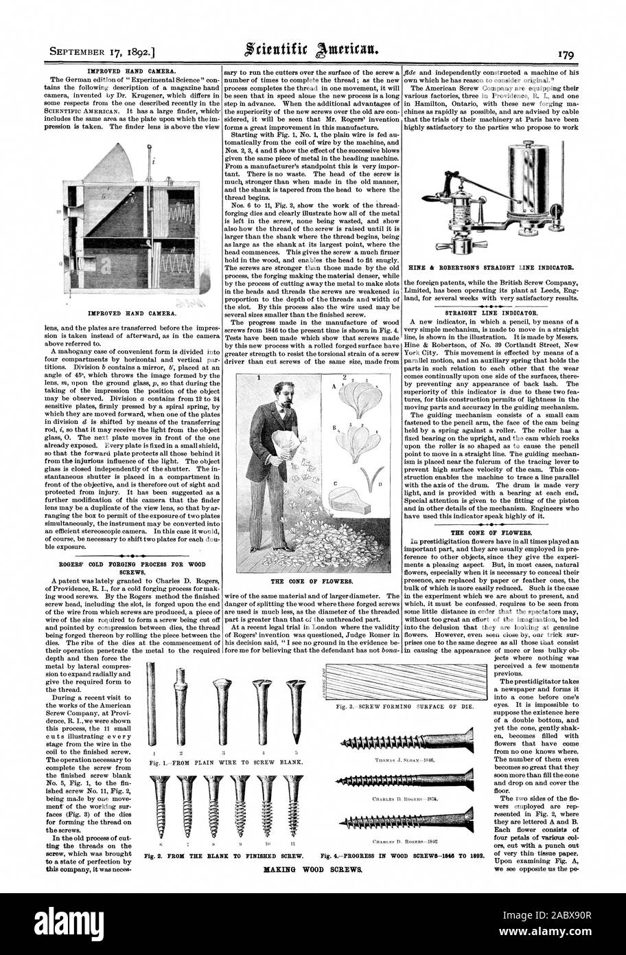 IMPROVED HAND CAMERA. IMPROVED HAND CAMERA. ROGERS' COLD FORGING ...