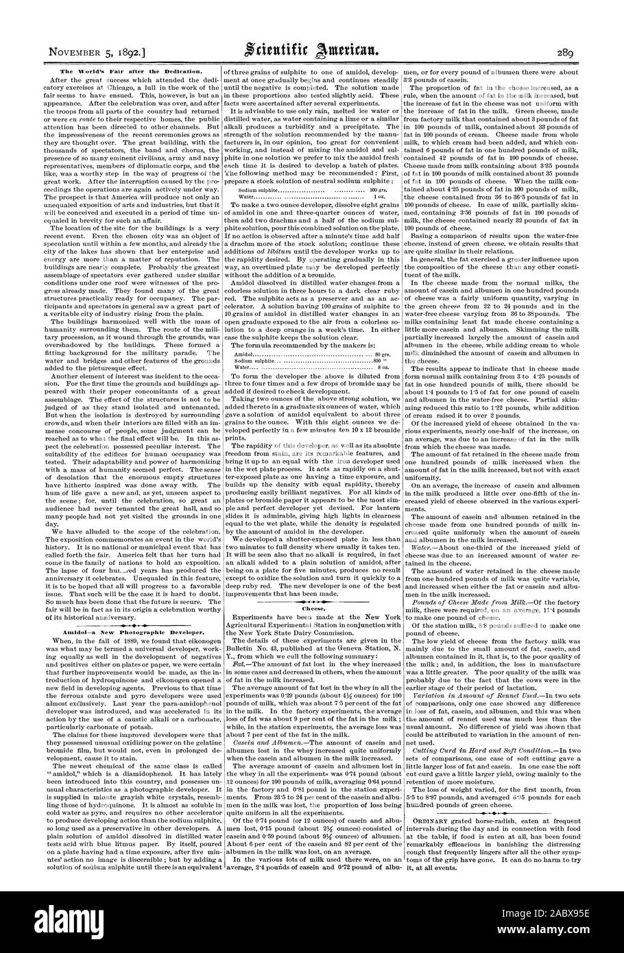 Amidol a new photographic developer hi-res stock photography and images ...