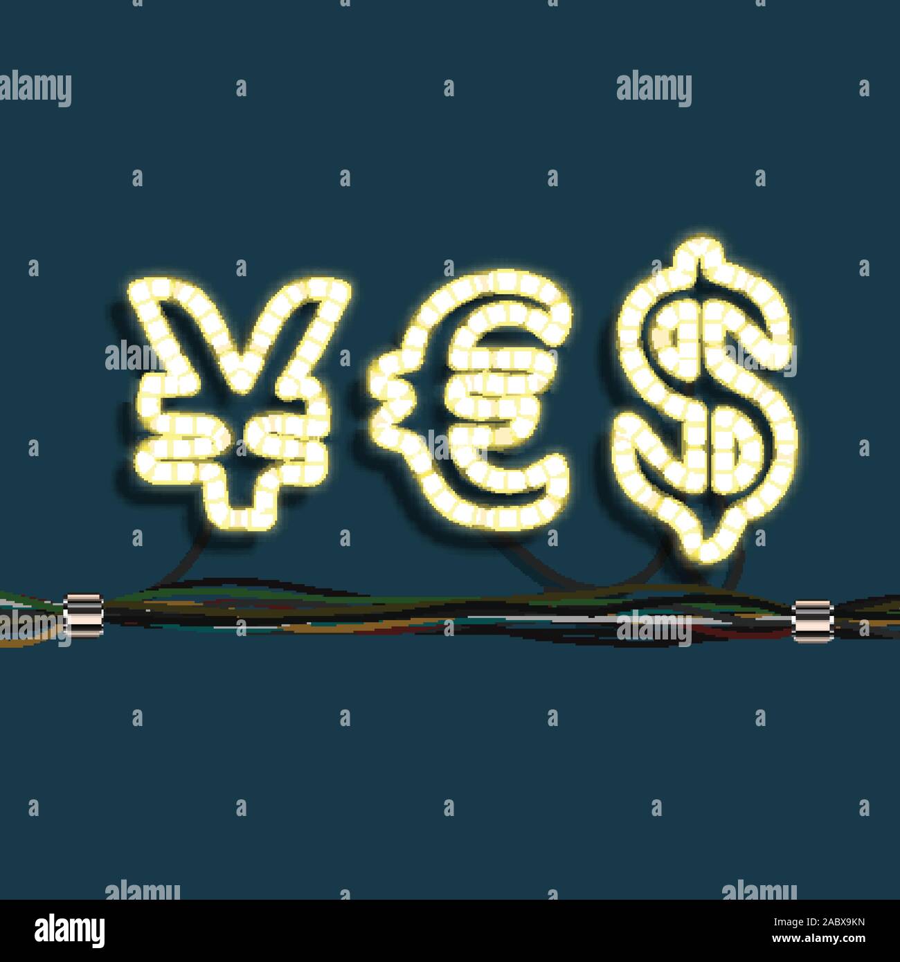 3d financial characters forming "yes", vector Stock Vector Image & Art ...