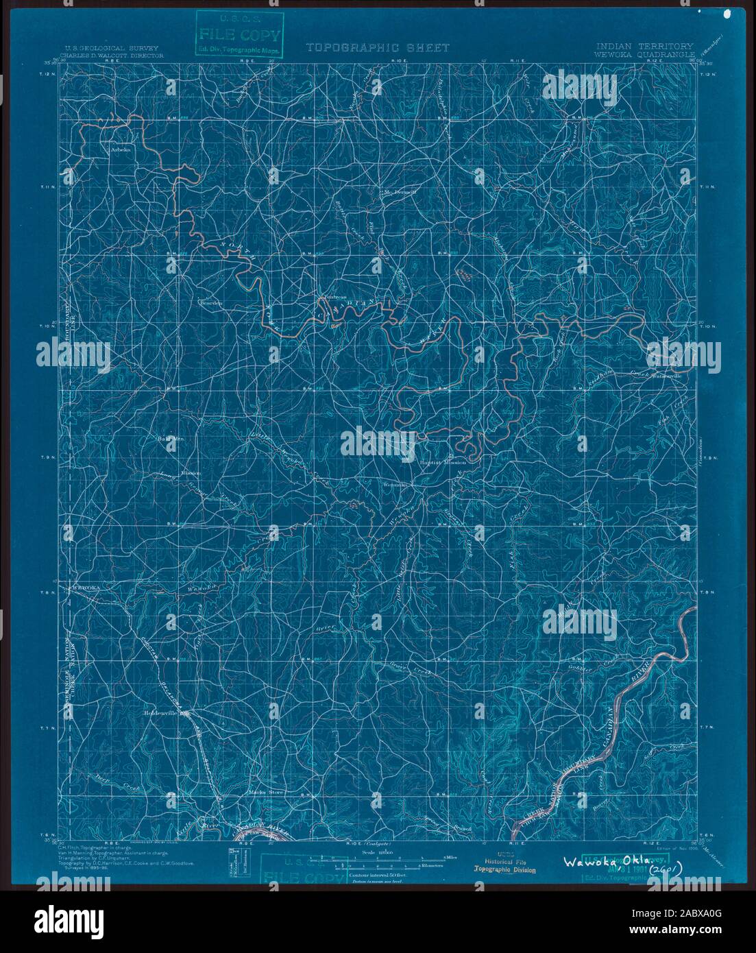 Wewoka oklahoma map hi-res stock photography and images - Alamy