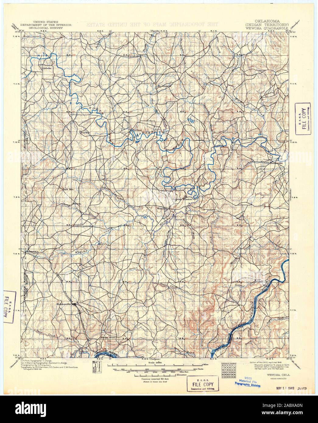 Wewoka oklahoma map hi-res stock photography and images - Alamy