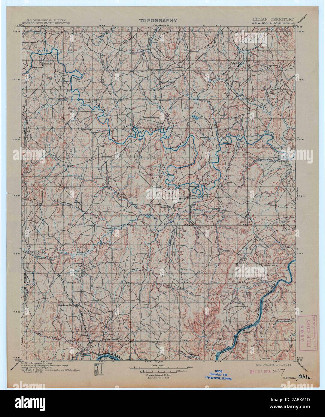 Oklahoma map 1900 hi-res stock photography and images - Alamy