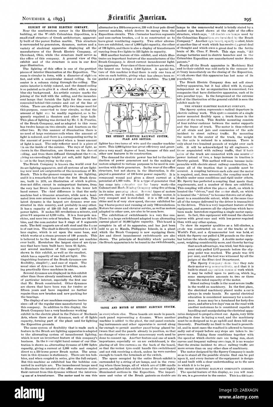 Sperry electric railway system plan hi-res stock photography and images ...
