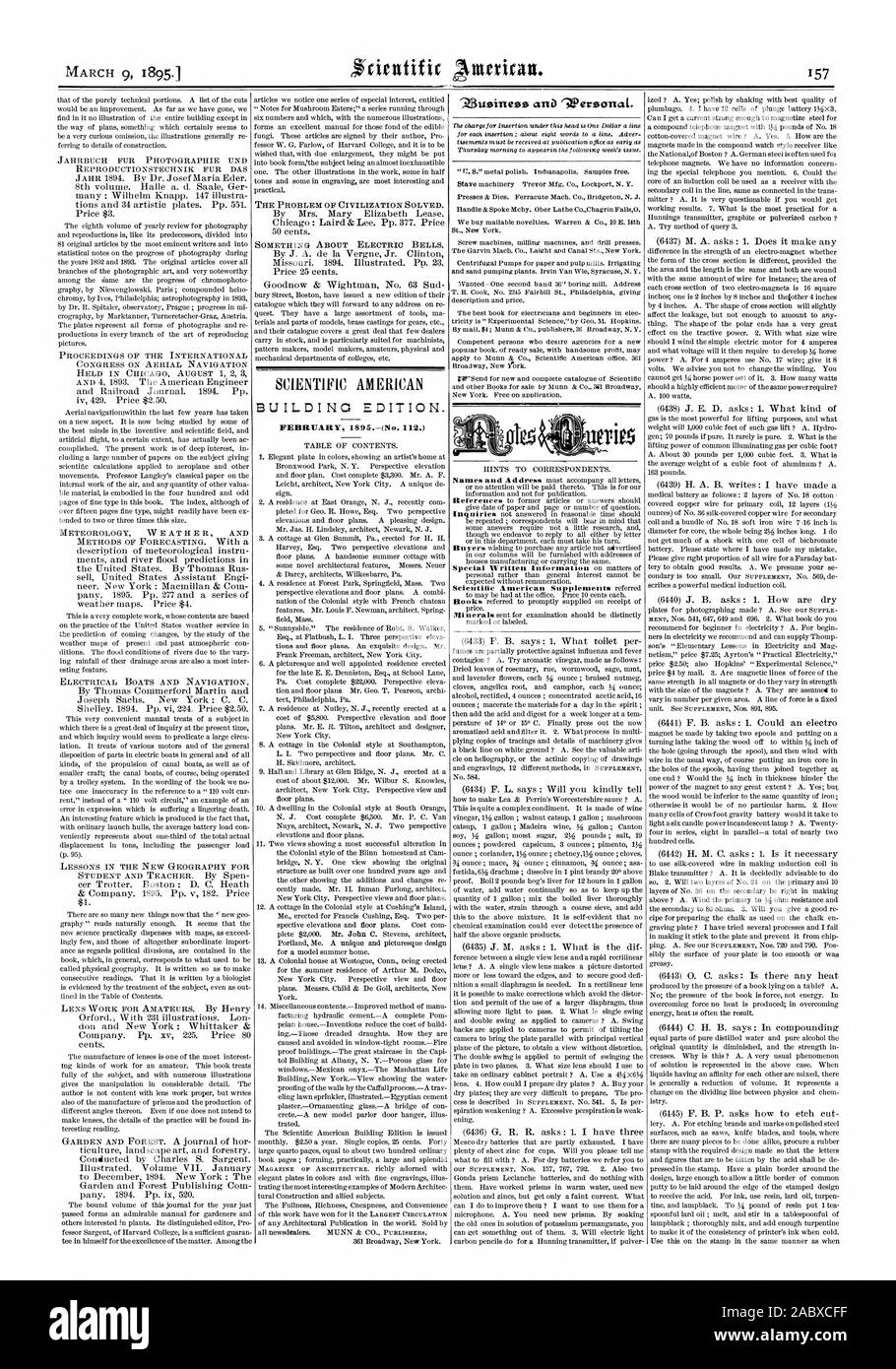 February 2 1895 hi-res stock photography and images - Alamy