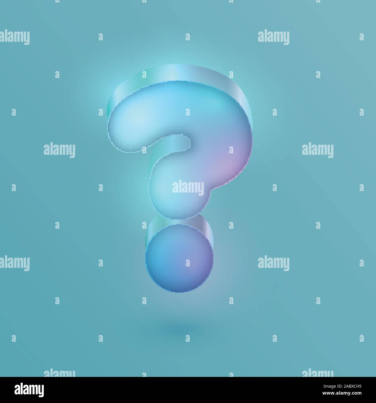 3d realistic blue question Stock Vector Images - Alamy