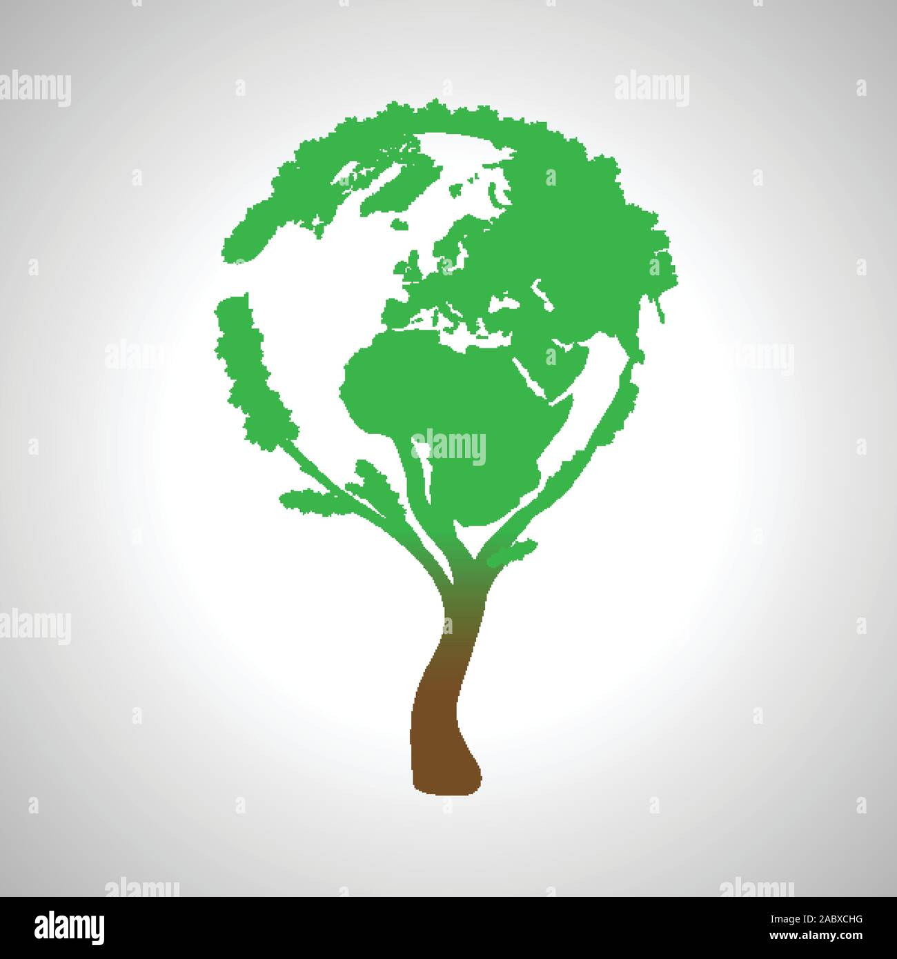 Map of world on a leaf hi-res stock photography and images - Alamy