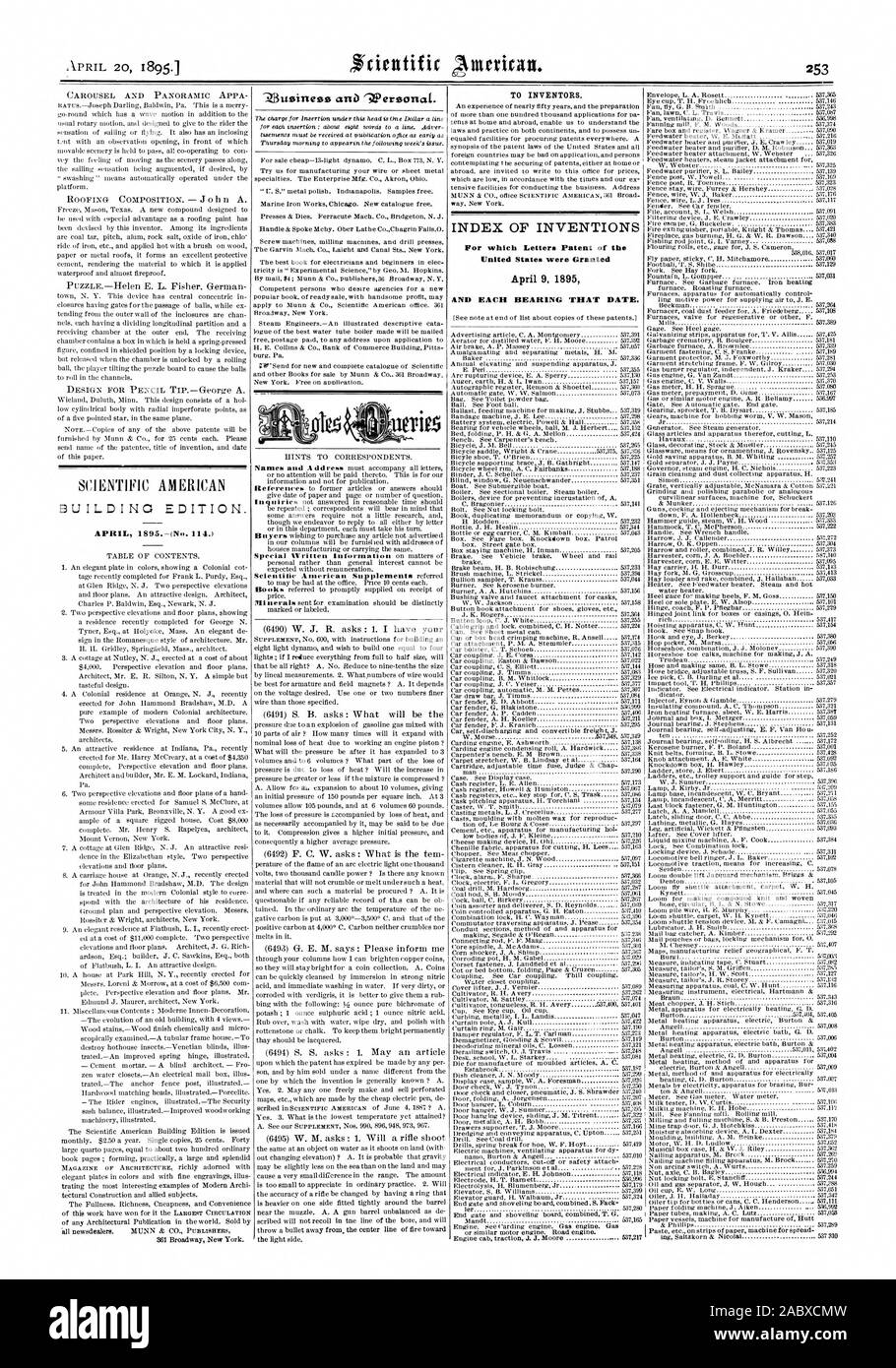 INDEX OF INVENTIONS For which Letters Patent of the United States were ...