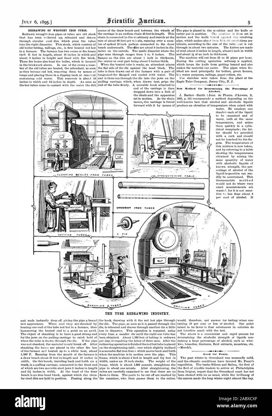 REDRAWING OF WROUGHT IRON TUBES. THE TUBE REDRAWING INDUSTRY. New ...