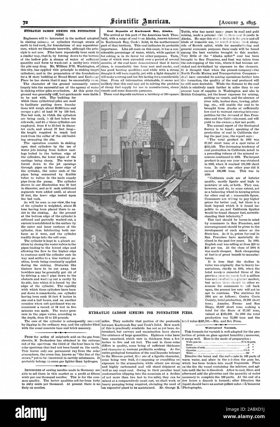 Hydraulic caisson sinking for foundation piers hi-res stock photography ...