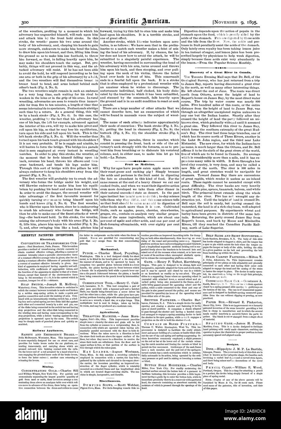 Fruit as Medicine. Discovery of a Great River in Canada. RECENTLY ...