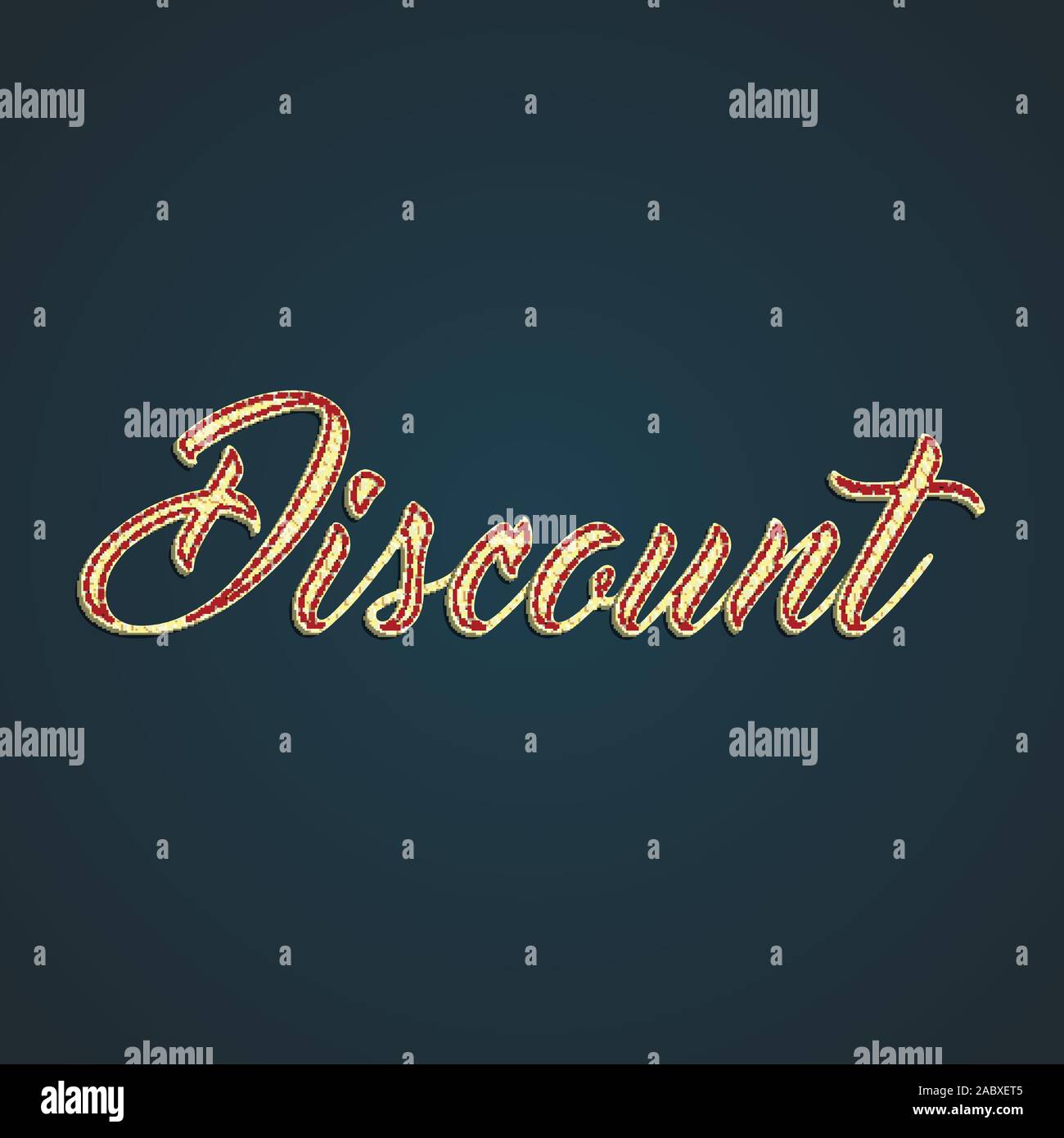 'Discount' sale label made by leather, vector illustration Stock Vector ...