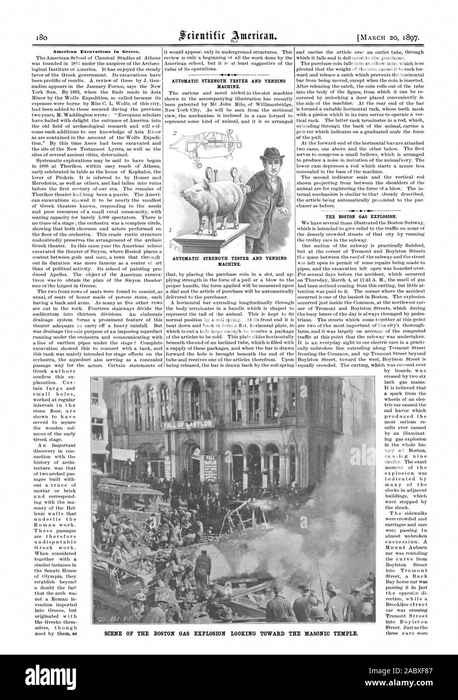 American Excavations in Greece. AUTOMATIC STRENGTH TESTER AND VENDING ...