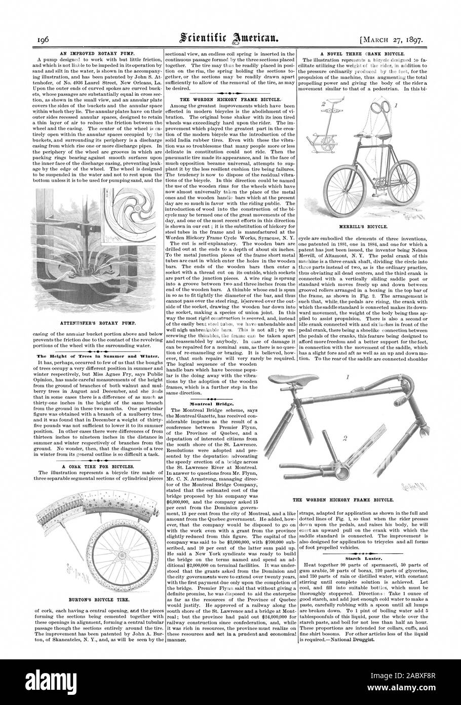 Worden hickory frame bicycle Black and White Stock Photos & Images - Alamy