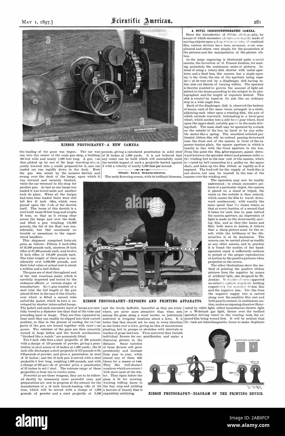 MAY I 1897. Simple Lawn Ornamentation. A NOVEL CHRONOPHOTOGRAPHIC ...