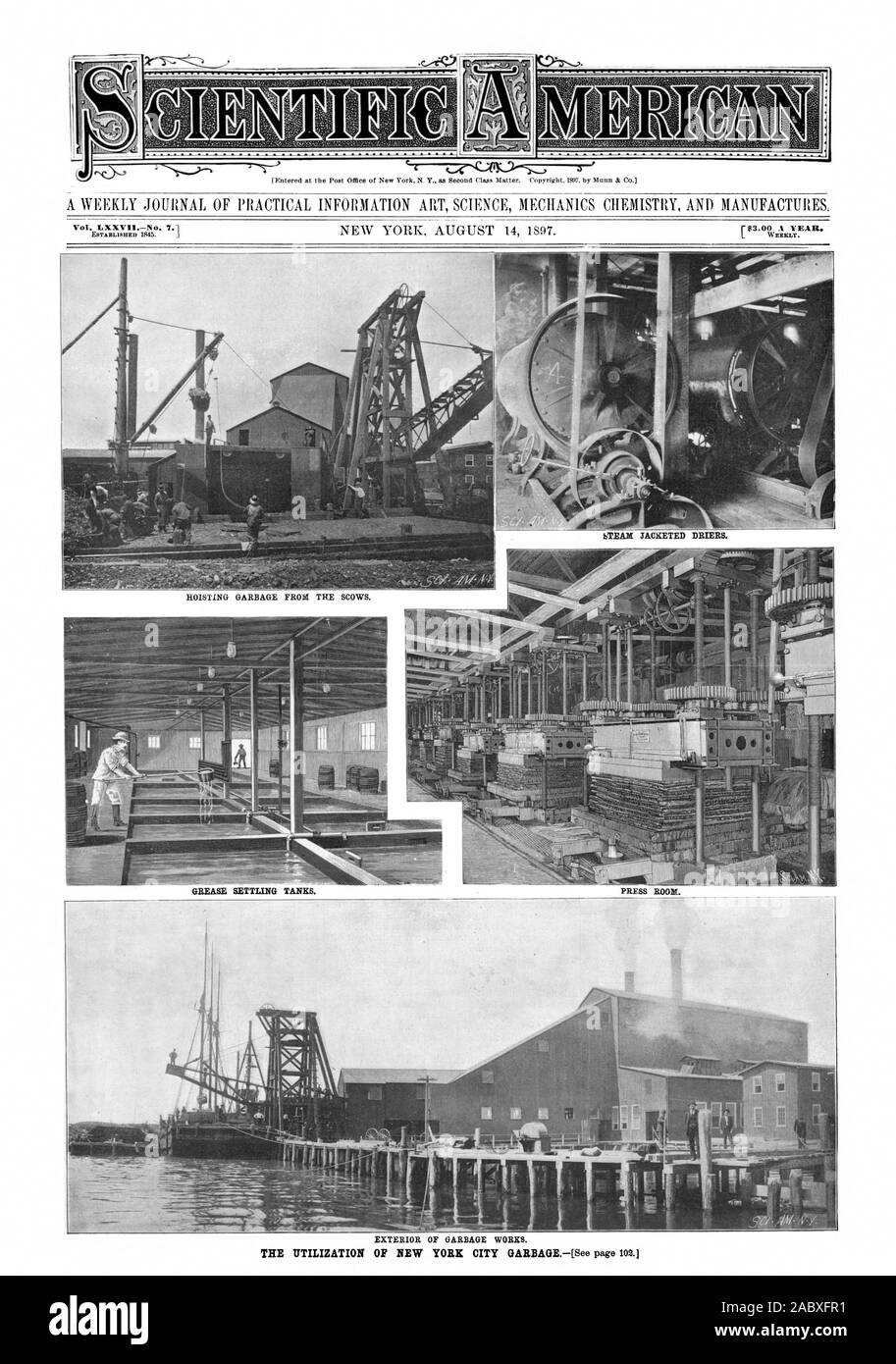 Garbage scows Cut Out Stock Images & Pictures - Alamy