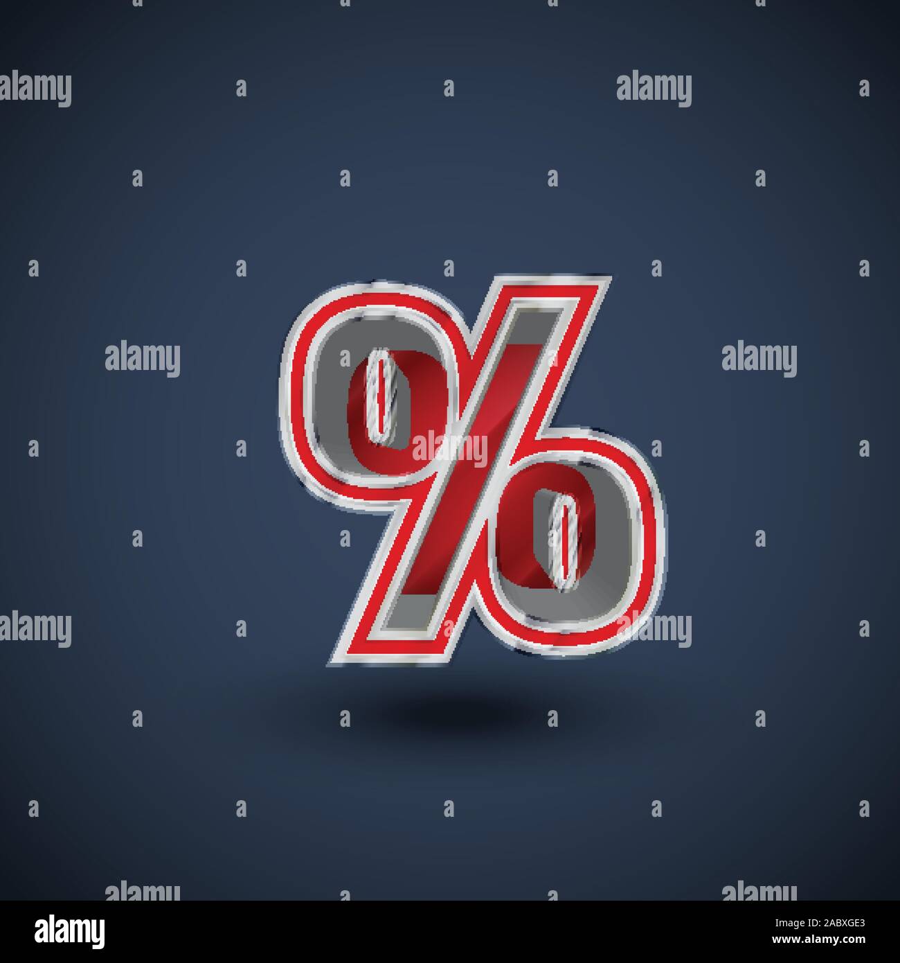 3D red steel font character, vector Stock Vector Image & Art - Alamy