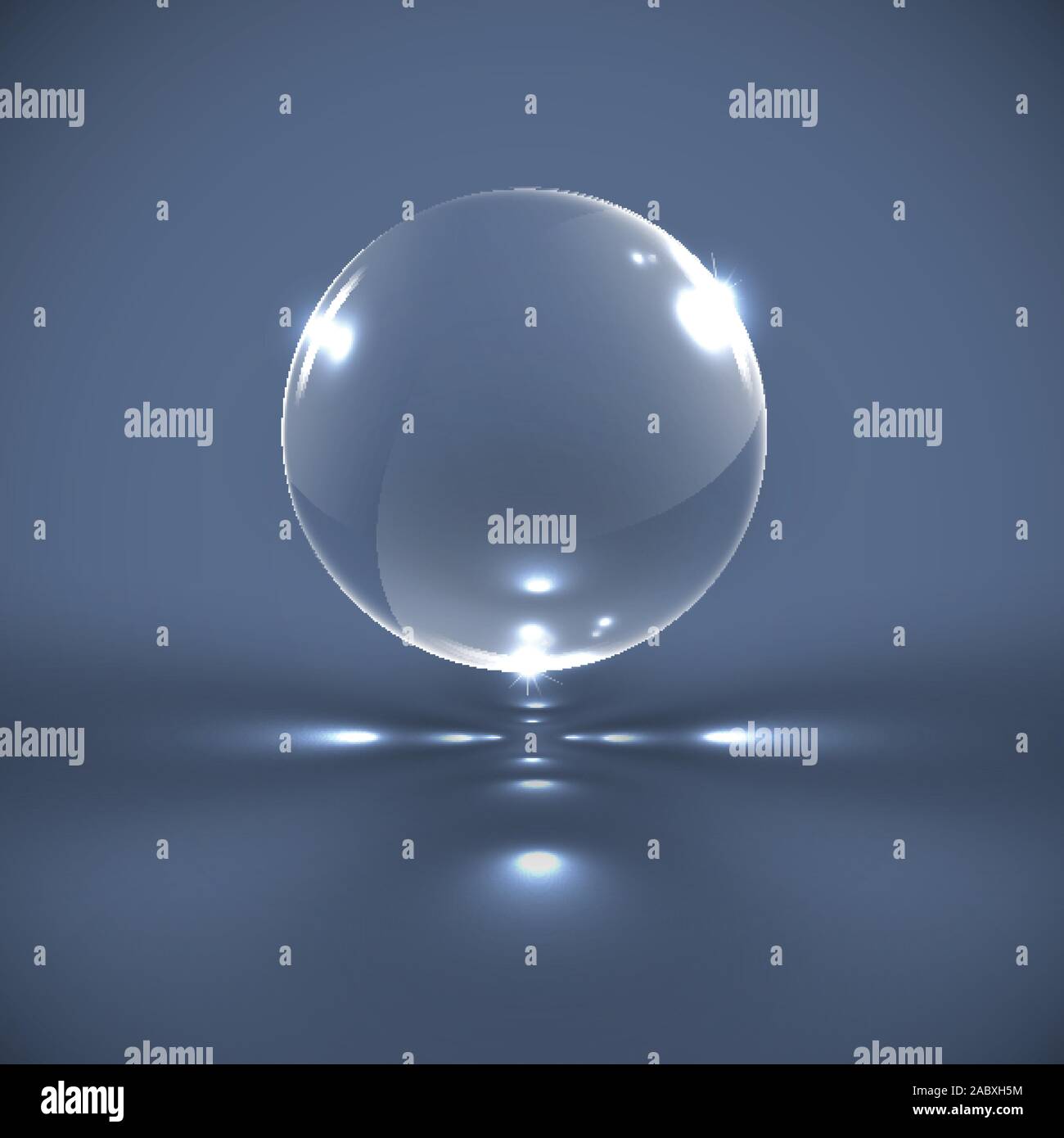 Realistic glass spheres, vector Stock Vector Image & Art - Alamy
