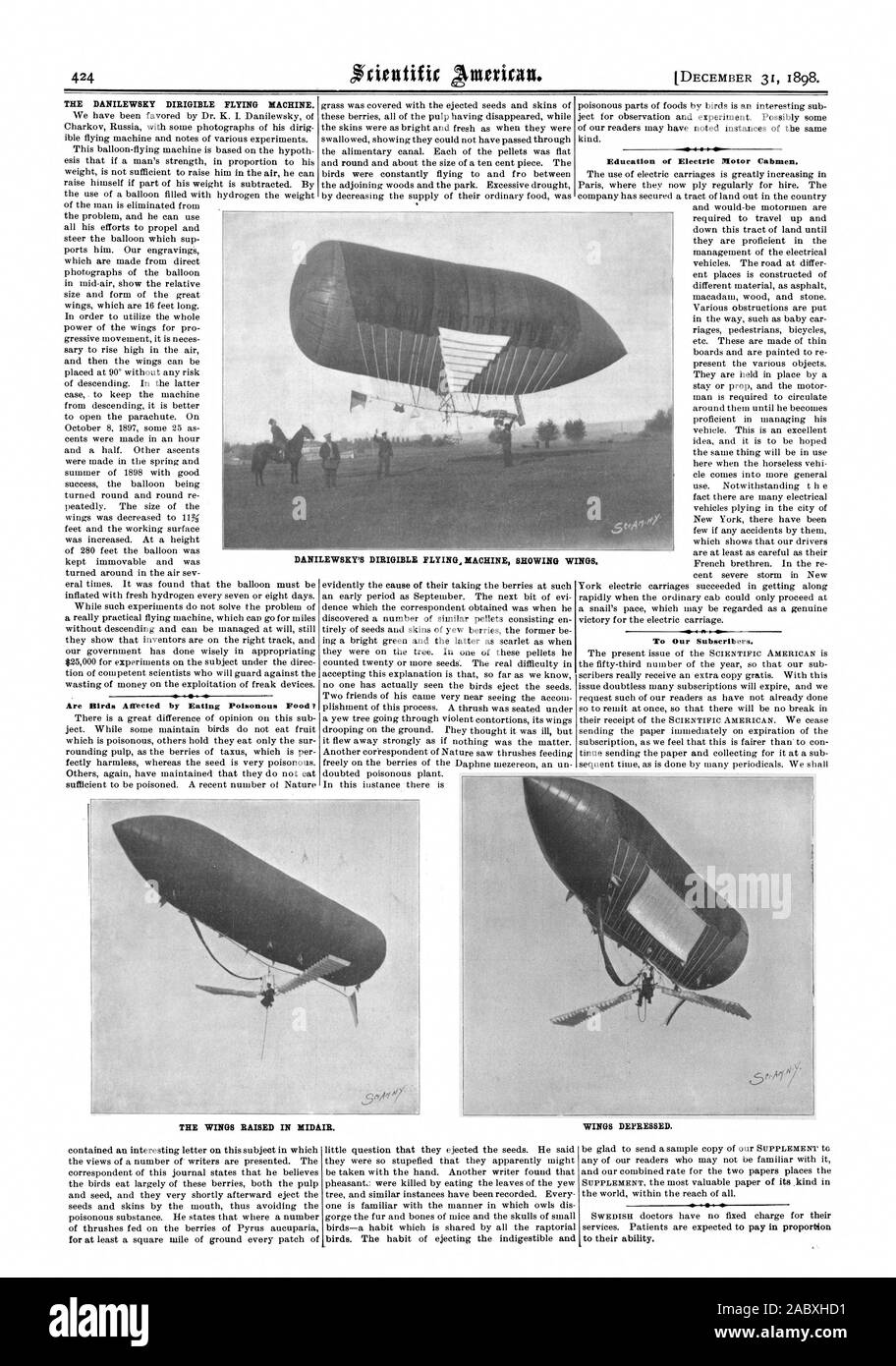 Danilewsky dirigible flying machine hi-res stock photography and images ...