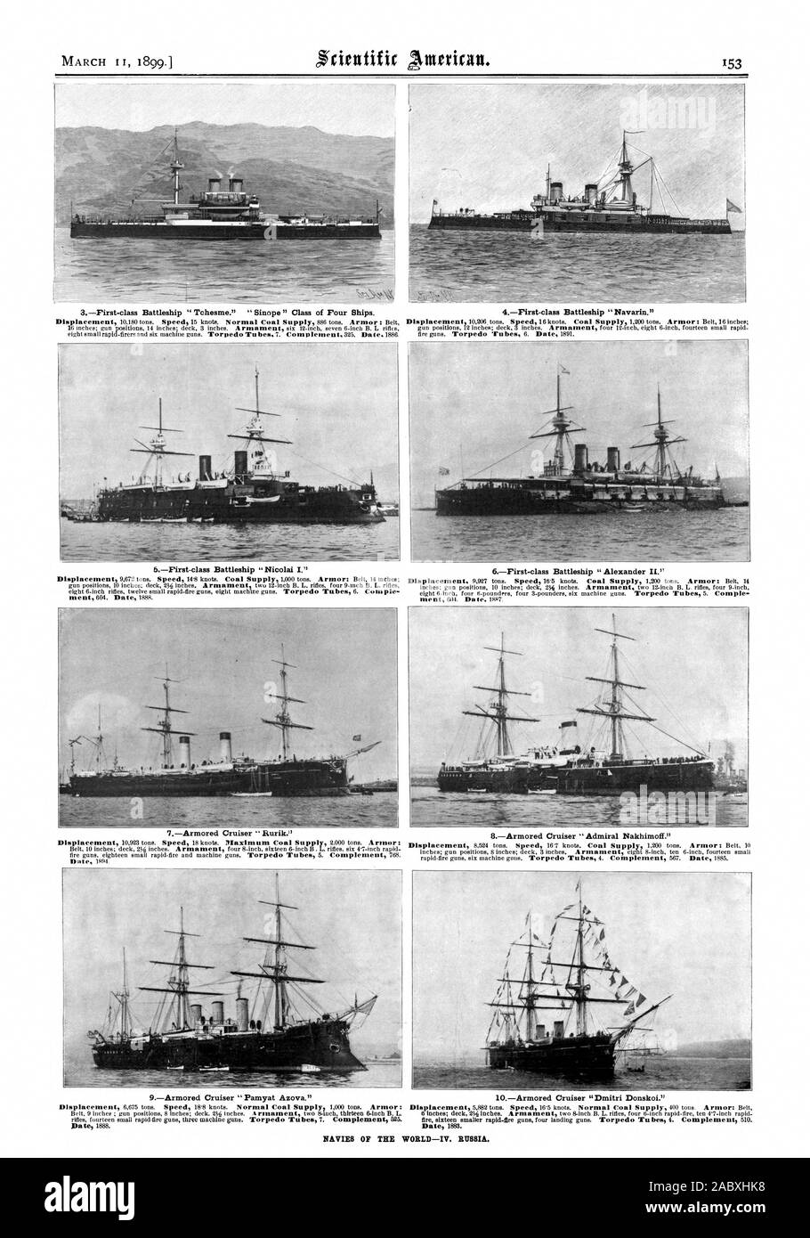 4first class battleship navarin navies hi-res stock photography and ...