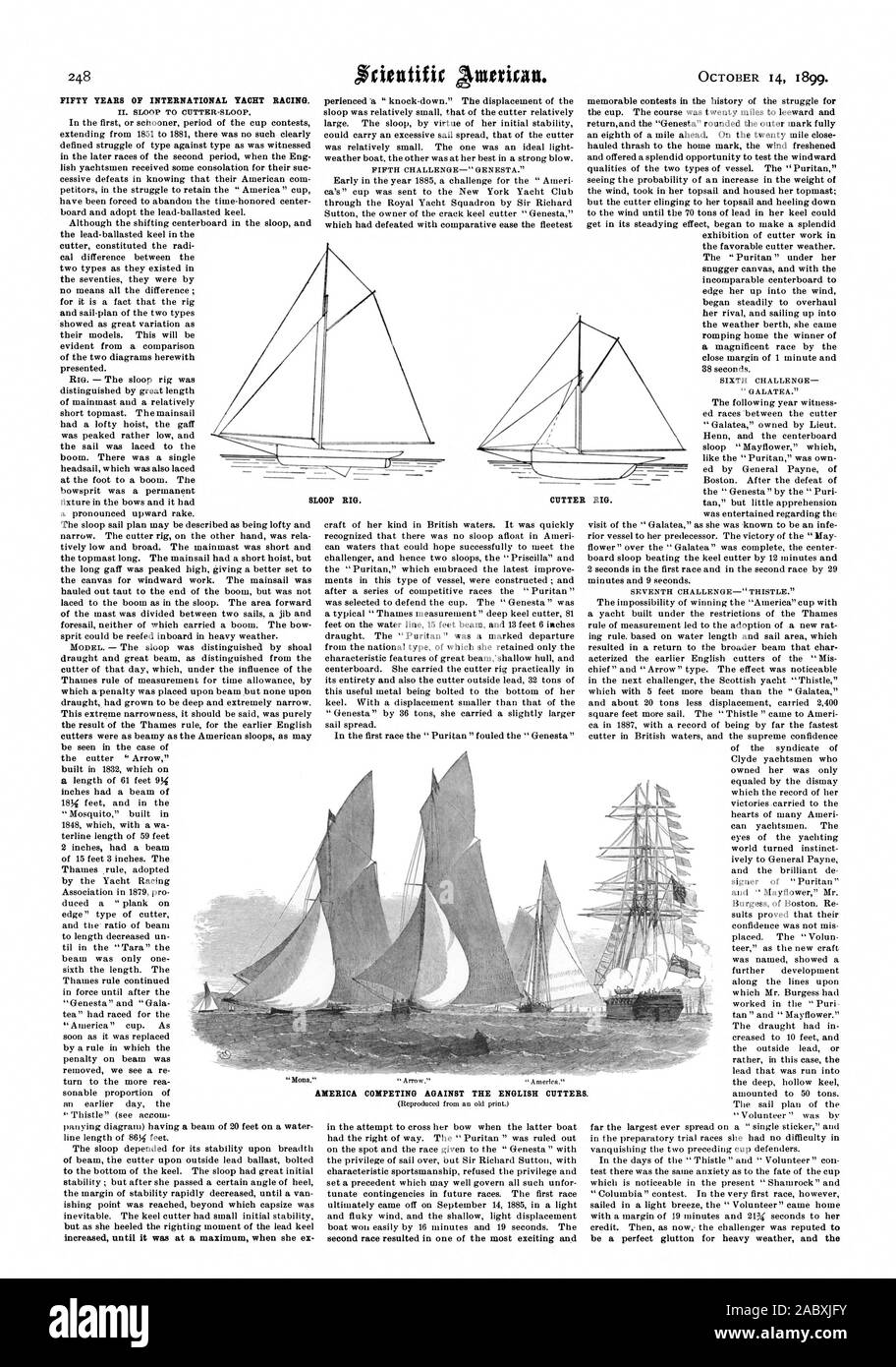 Cutter sloop Cut Out Stock Images & Pictures - Alamy