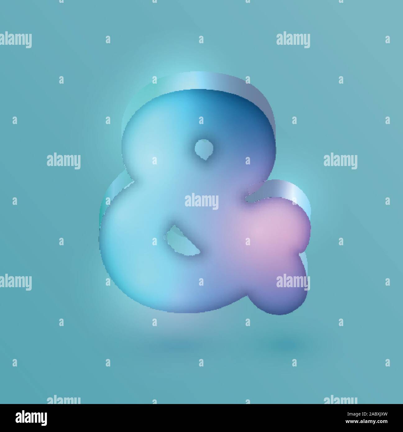 3D realistic neon character, vector Stock Vector Image & Art - Alamy