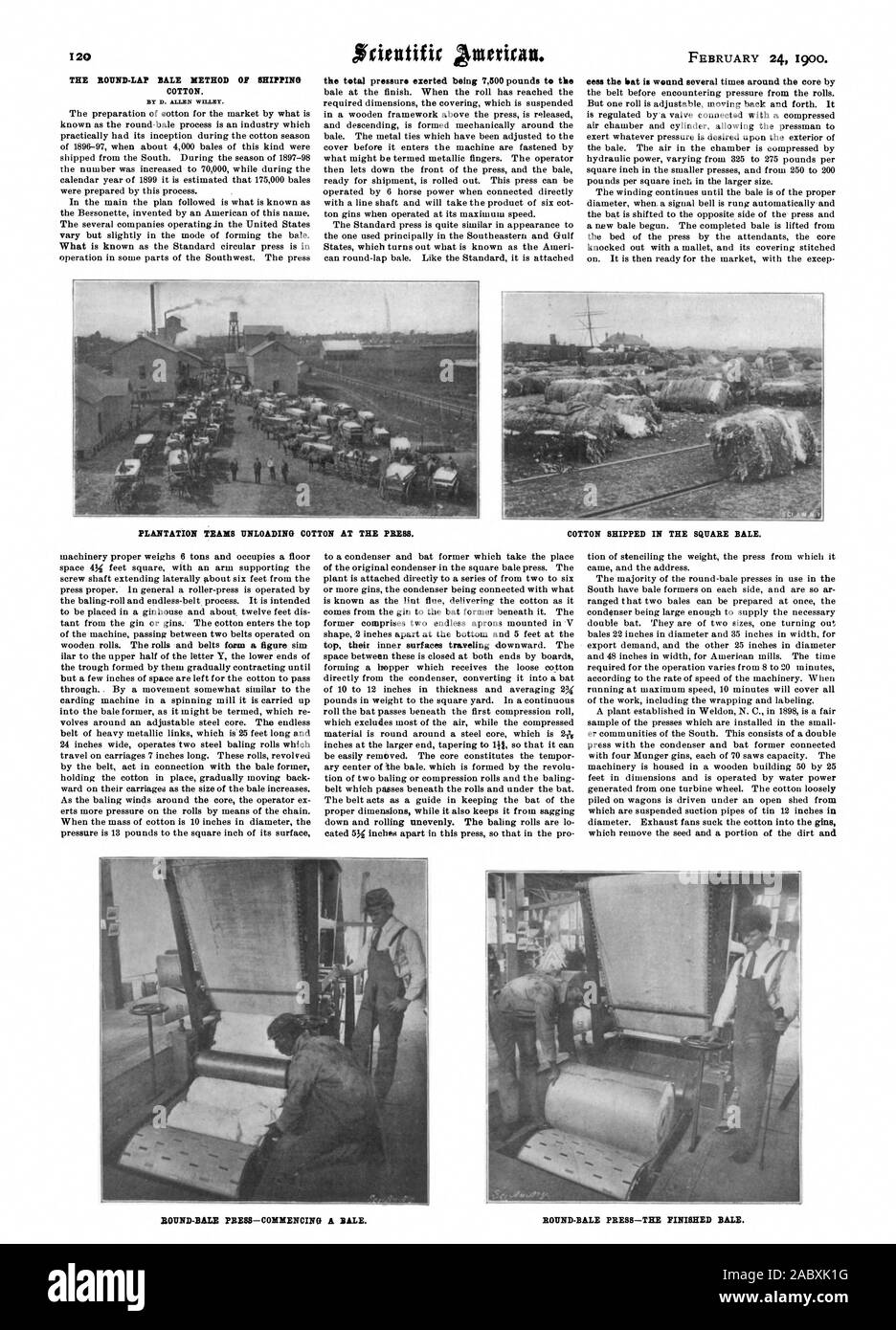 Round bale press finished bale hi-res stock photography and images - Alamy