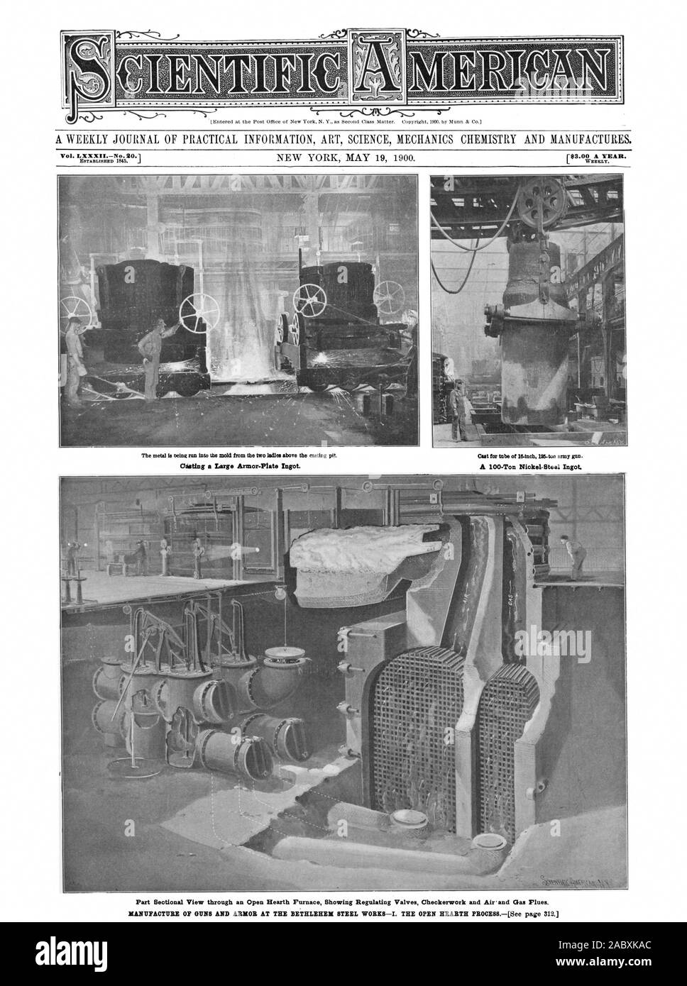 The open hearth process Cut Out Stock Images & Pictures - Alamy