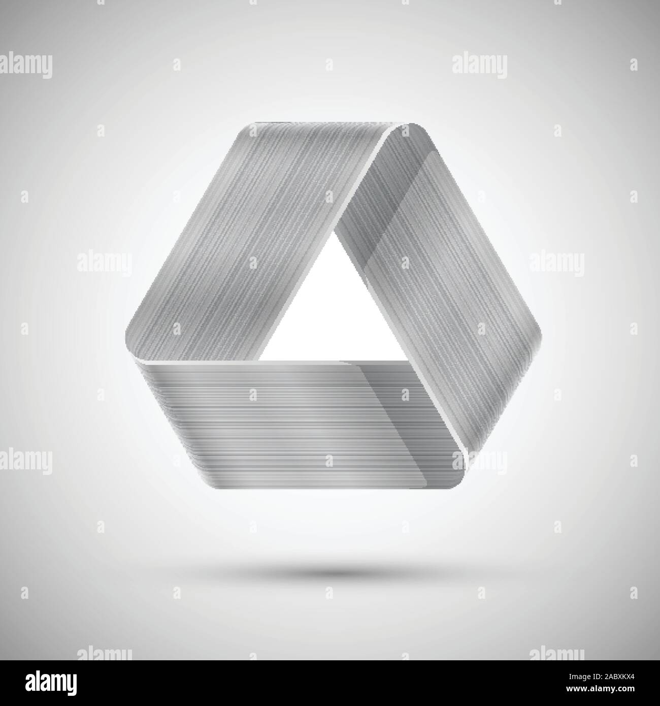 Metal optical illusion triangle, vector Stock Vector Image & Art - Alamy