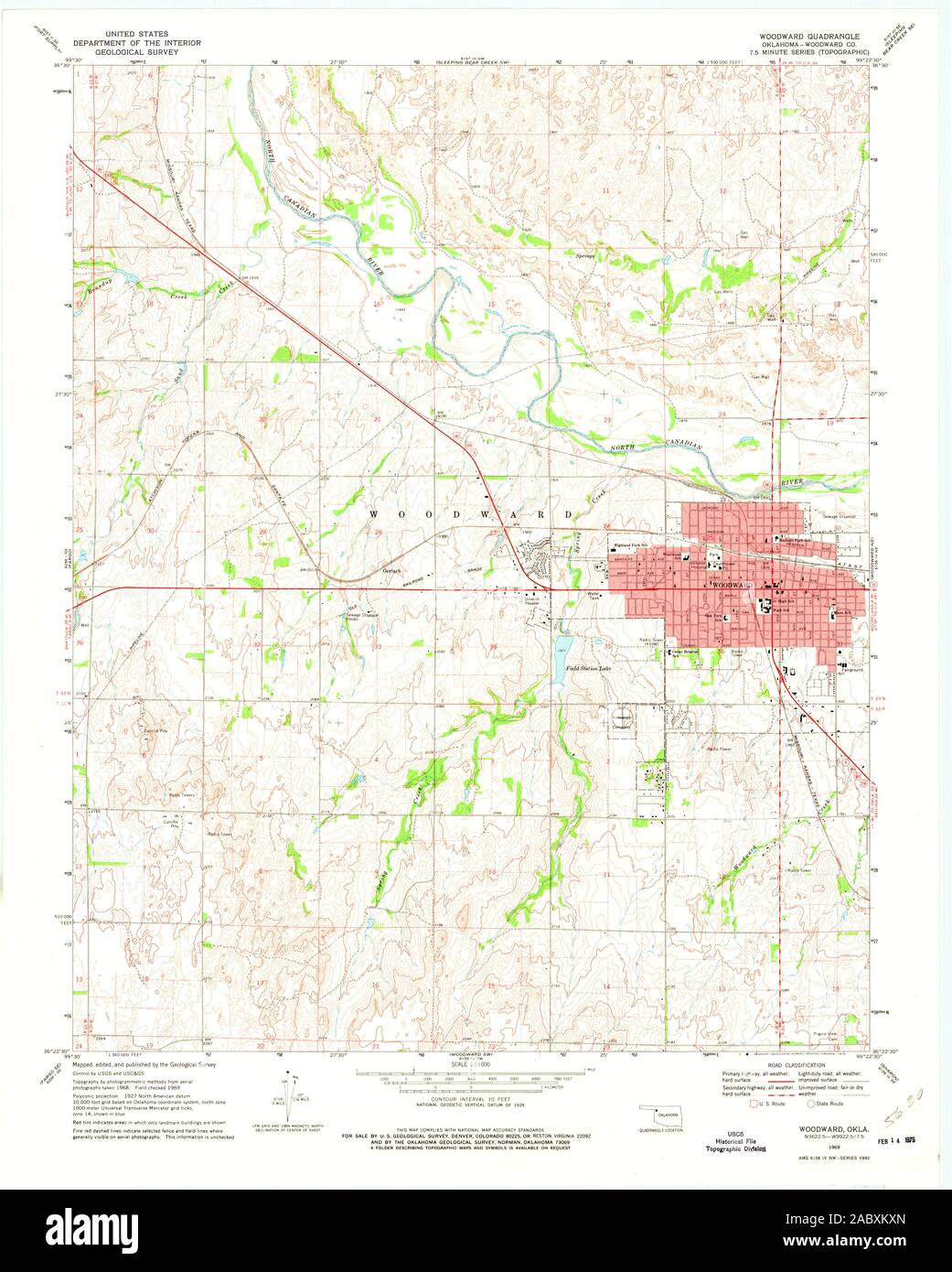 Woodward oklahoma map hi-res stock photography and images - Alamy