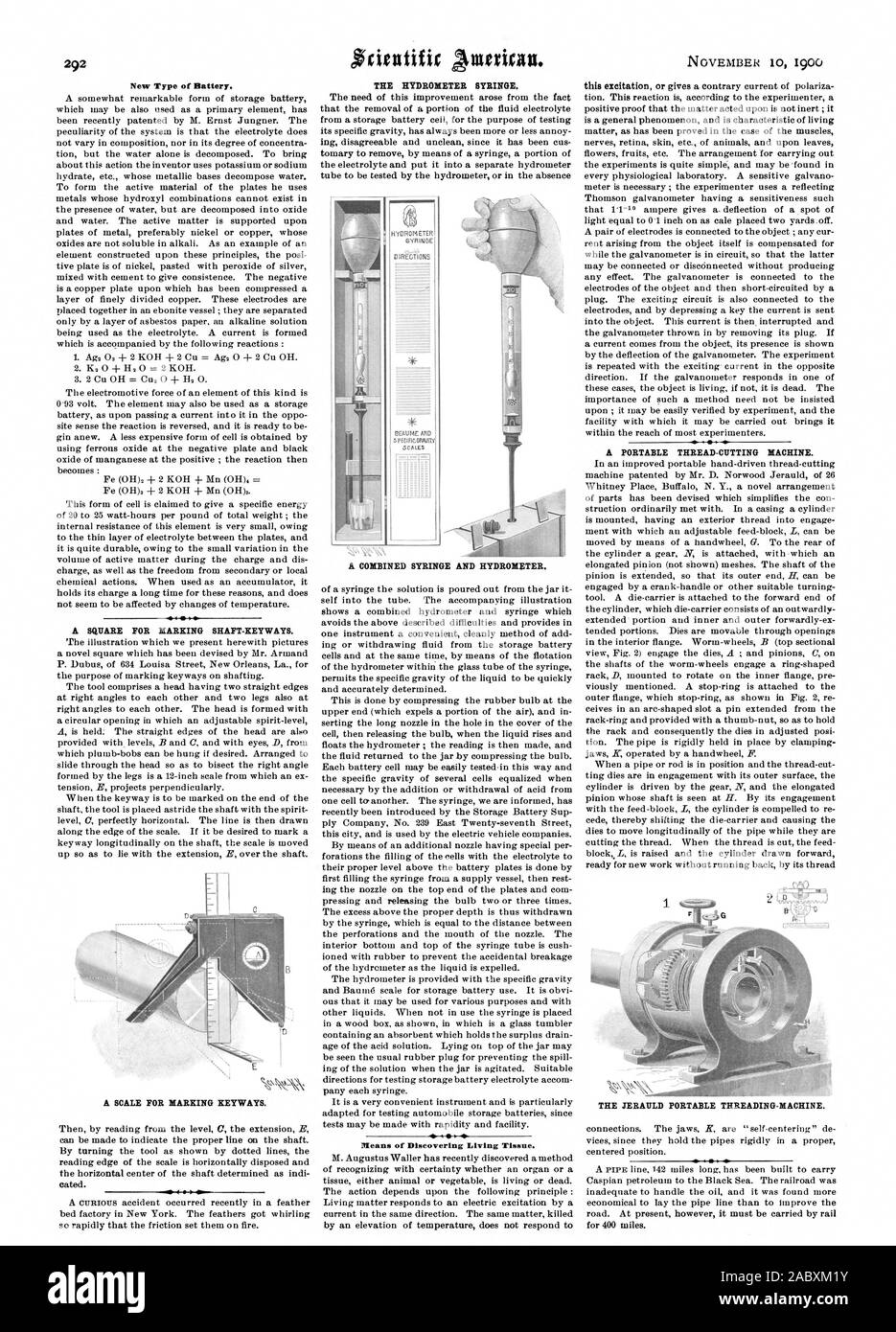 Battery Hydrometer Scale