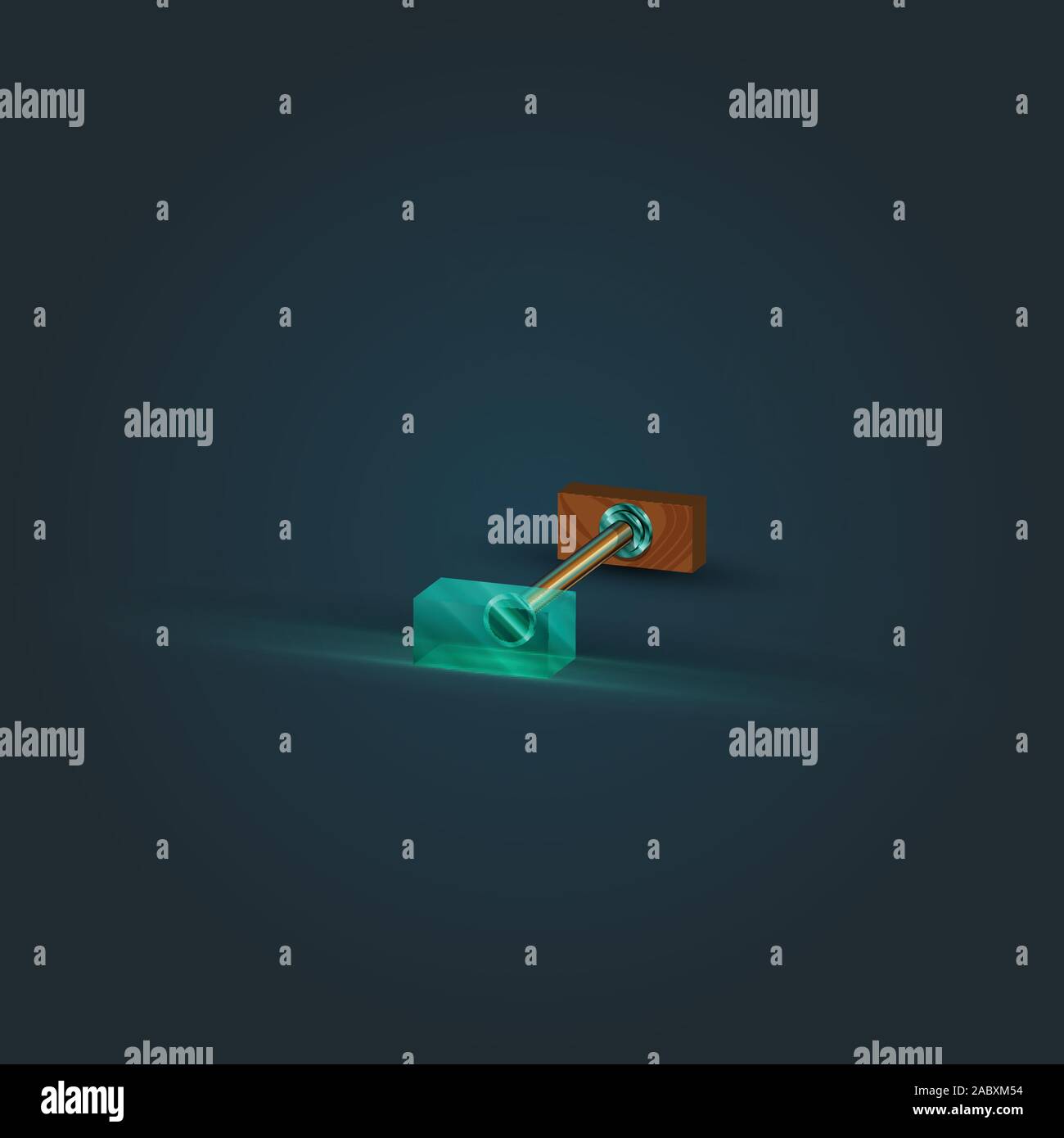 Character made by glass and wood, vector Stock Vector Image & Art - Alamy